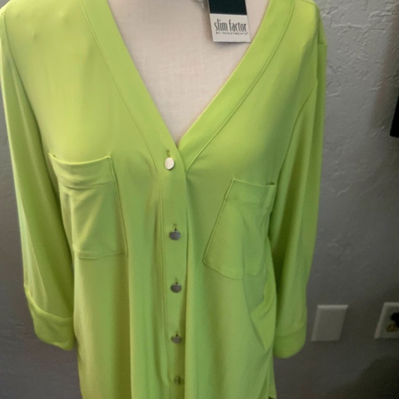 Slim Factor | Tops | Slim Factor Long Sleeve Shirt In Medium Nwt | Poshmark